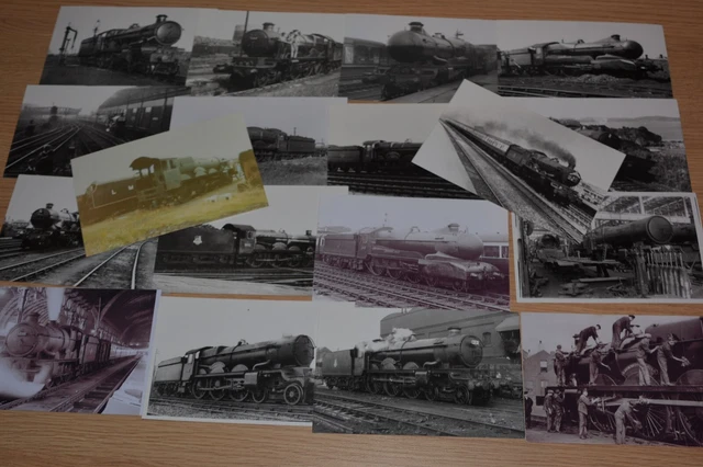 GWR/BR INTERESTING CASTLE Steam Locos X 18 Vintage Photos Ref Hr15 £22. ...