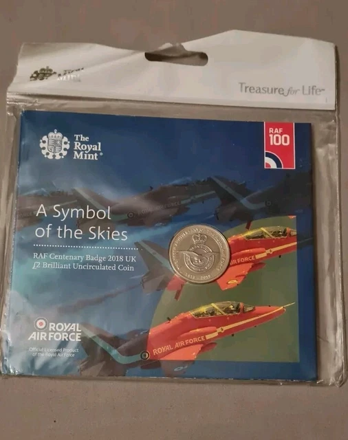 ROYAL MINT PACK 100th Anniversary Of The RAF 2018 50p Brilliant ...