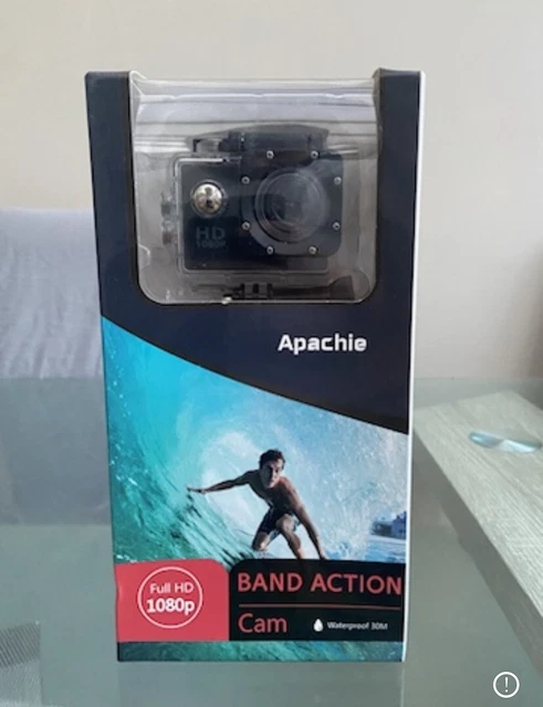 APACHIE FULL HD 1080p 30m Waterproof Band Action Camera with 2 inch LCD ...