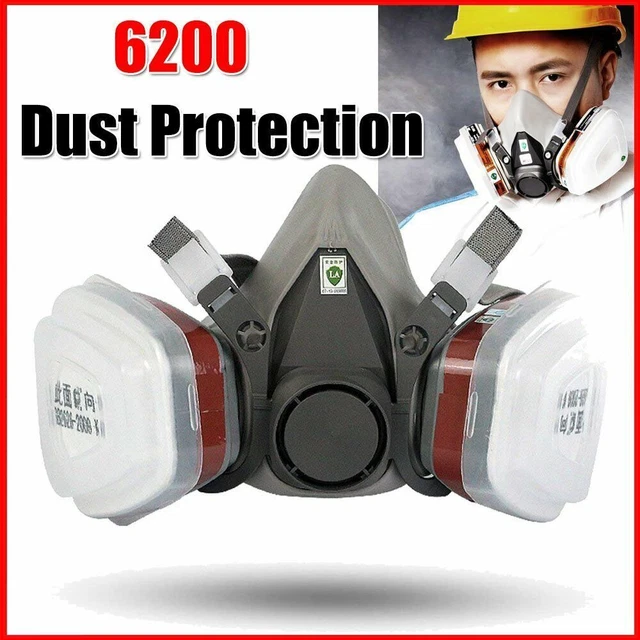 7 IN 1 Gas Mask Full Face Respirator Paint Spray Chemical Facepiece ...