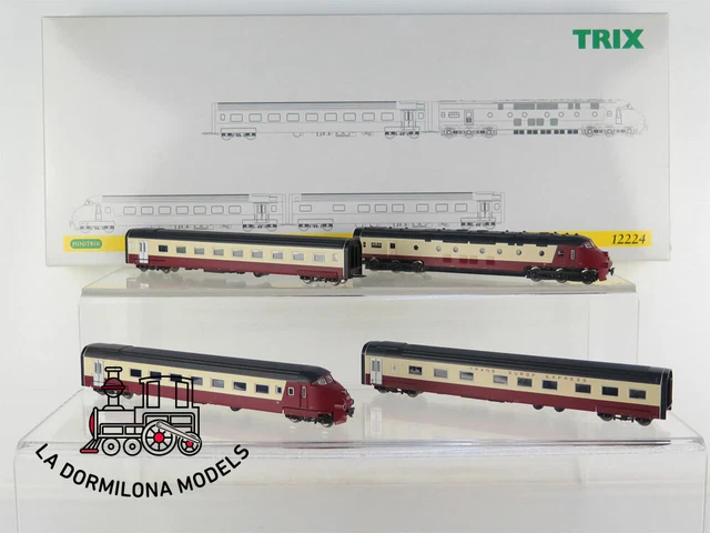 HV84 ESCALA N ······ MINITRIX 12224 Diesel-Triebwagenzug RAm TEE der DB ...