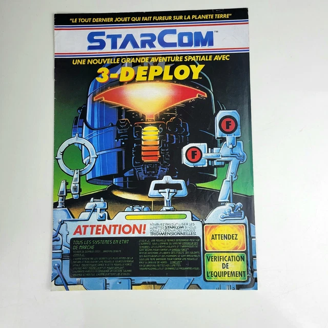 STARCOM 3-DEPLOY COLECO Vintage Mini B.D. Brochure Sans Lunettes B.D ...