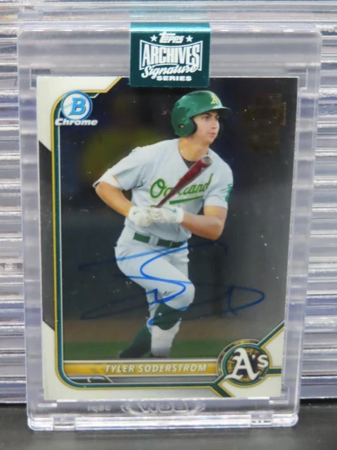 2024 TOPPS ARCHIVES Signature Series Tyler Soderstrom Autografo ...