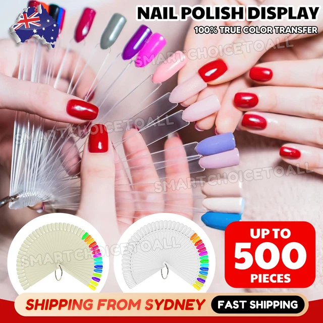 UP 500X FAKE Nail Tips Polish Colour Display Wheel Chart Sticks Swatch ...