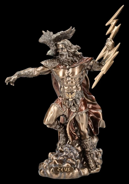ZEUS FIGURE AVEC Aigle Et Blitz - Mythologie Veronese Déco Statue ...