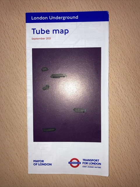 LONDON UNDERGROUND TUBE Map. (. 2021. September . ) £1.50 - PicClick UK