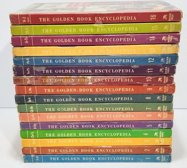 VINTAGE THE GOLDEN Book Encyclopedia - 1960 -1961 Volumes 1 - 16 ...