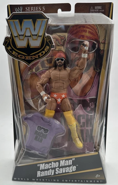 WWE MATTEL LEGENDS series 5 Macho Man Randy Savage Figure "DIG It" WCW ...
