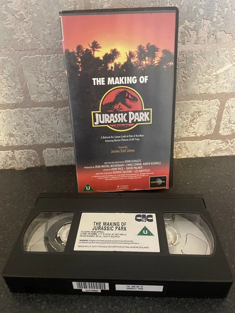 THE MAKING OF Jurassic Park VHS Rare UK Located cert U host James Earl ...