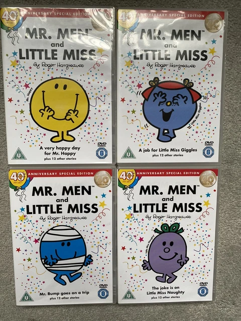 MR MEN AND Little Miss DVD Bundle MR BUMP MR HAPPY MISS NAUGHTY MISS ...