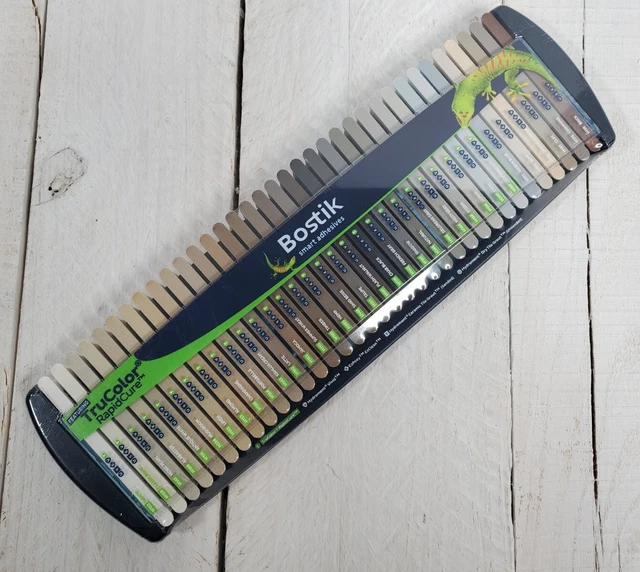 BOSTIK GROUT CHART Sample Picking Grout Colors Trucolor Rapidcure Smart ...