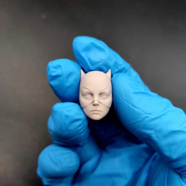 FIGURINE NECA NECA 7 pouces Kawaii The Catwoman Head Sculpt échelle blanche non peinte échelle 1 ...