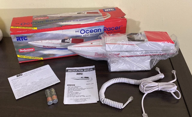 VINTAGE RTC BUDWEISER The Ocean Racer Speed Boat Phone Ron-135 NOS In ...
