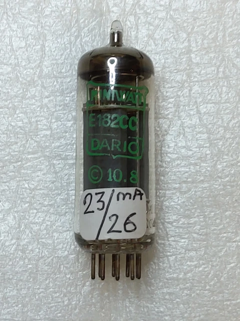 TUBE ÉLECTRONIQUE - Double triode E182CC MINIWATT DARIO, NOS EUR 50,00 ...