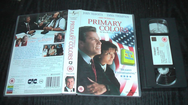 PRIMARY COLORS VHS Video Big Box Ex Rental CIC PAL Cert Comedy £4.99 ...