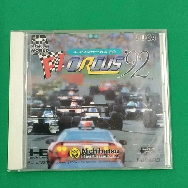 NICHIBUTSU FCIRCUS 92 PC Engine Software Japan ra $166.78 - PicClick CA