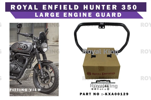 ROYAL ENFIELD HUNTER 350 "Black Large Engine Guard" EUR 107,81 ...