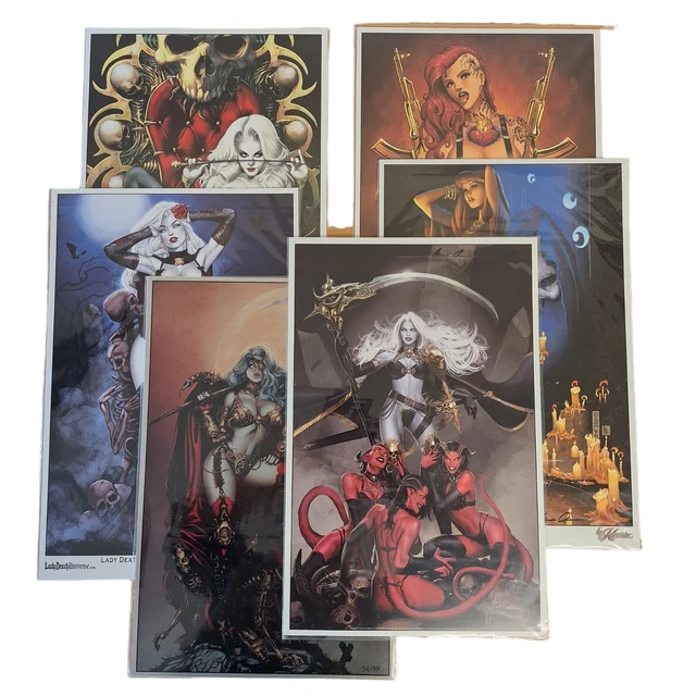 LADY DEATH ART Print Signed Brain Pulido Coffin Comics & La Muerta ...