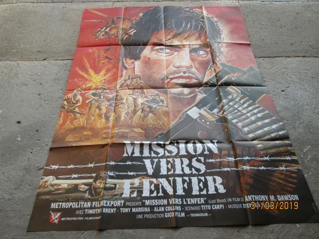 MISSION VERS L'ENFER Affiche cinéma originale f:120/160 pliée année 1983 TBE EUR 22,00 - PicClick FR