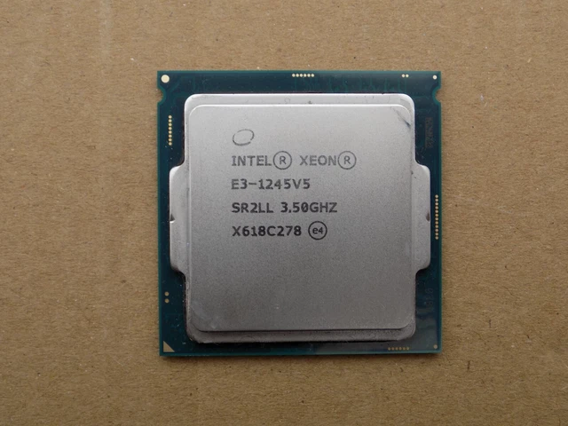 INTEL XEON E3 1245 V5 3.50Ghz to 3.90GHz 4 Core 8 Threads CPU Next Day Delivery £25.00 - PicClick UK