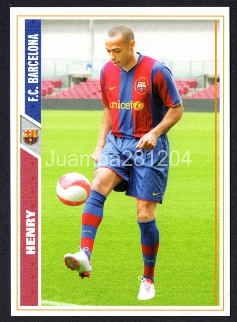 THIERRY HENRY #51 Fc Barcelona 2007-08 Cromo Mc Mundicromo Liga 07/08 ...