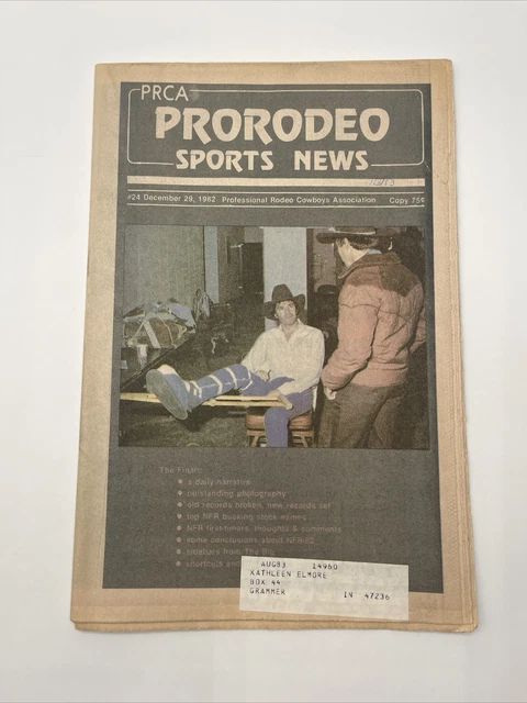 PRCA PRORODEO SPORTS News Publication December 29, 1982 - Denny Flynn £ ...