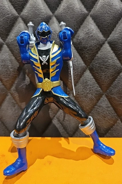 POWER RANGERS SUPER Megaforce Double Battle Action Blue Ranger Action ...