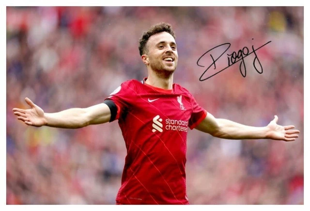 DIOGO JOTA (2) LIVERPOOL FC 2021/2022 - 6x4'' Signed Autograph PHOTO ...