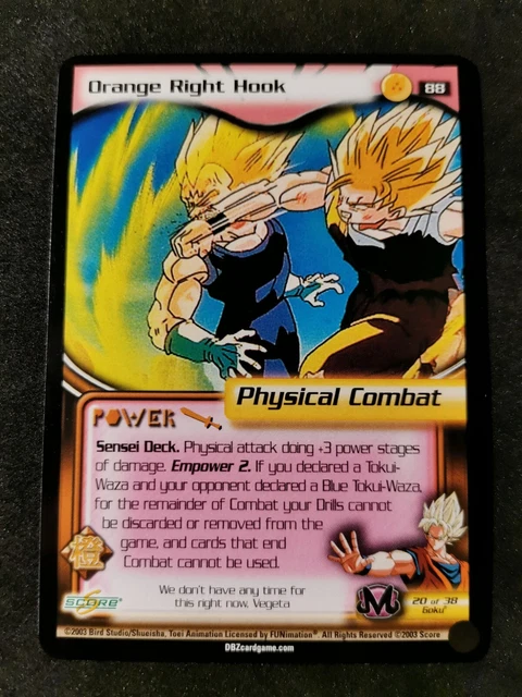 MP DRAGON BALL Z ORANGE RIGHT HOOK COMMON Card CCG 88 EUR 2,38 ...