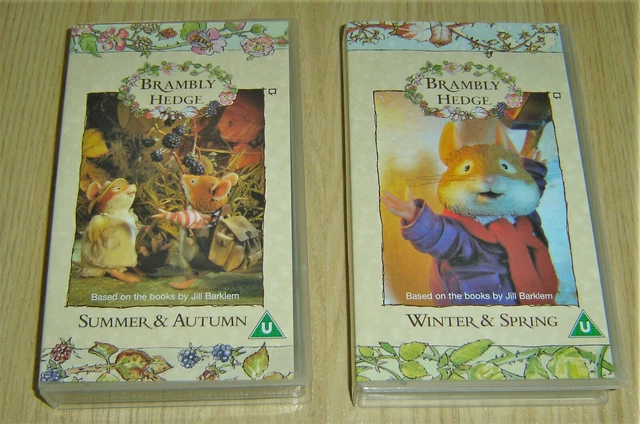 BRAMBLY HEDGE SUMMER Autumn Winter Spring Story Vhs Video Tapes Readers ...