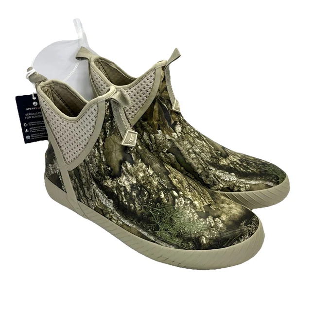 SPERRY CUTWATER DECK shoes Boots Men’s 13 realtree camo olive £34.75 ...