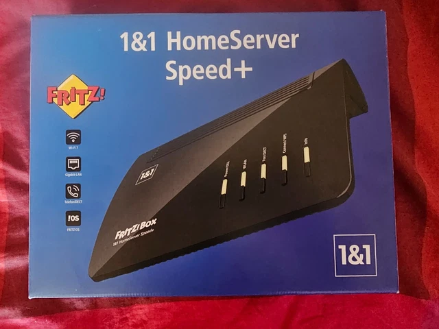 1&1 HOMESERVER SPEED+ FRITZ!Box 7690 High-Speed-WLAN Wi-Fi 7 DSL bis ...