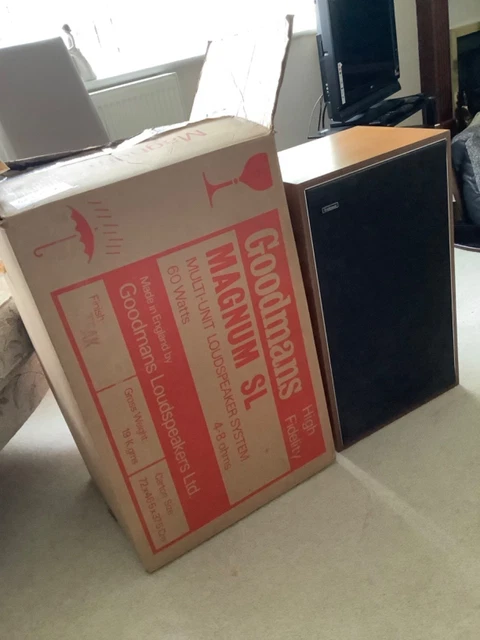 GOODMANS MAGNUM HI-FI speakers - pair in 2 separate boxes £61.43 ...