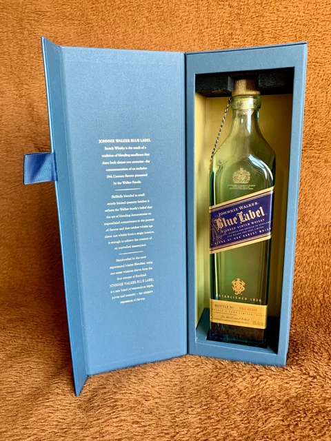 JOHNNIE WALKER BLUE Label Blended Scotch Whisky 750 ml Empty Bottle ...