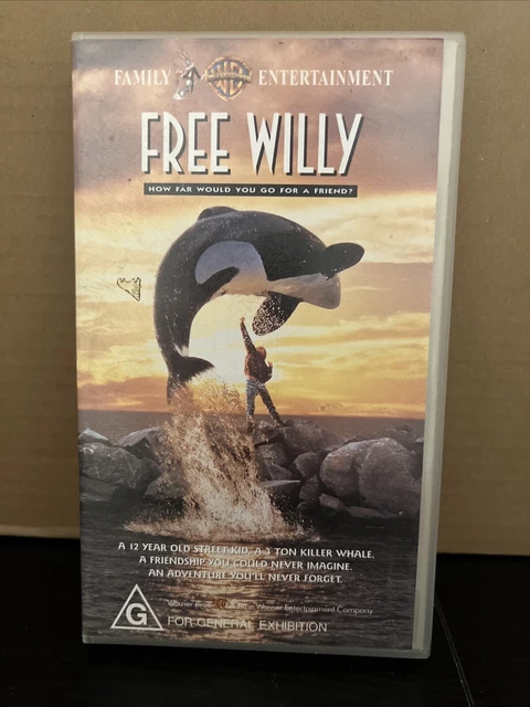 FREE WILLY (VHS, 1993) Jason James Richter - Retail Copy VHS Video PAL B13 £11.66 - PicClick UK