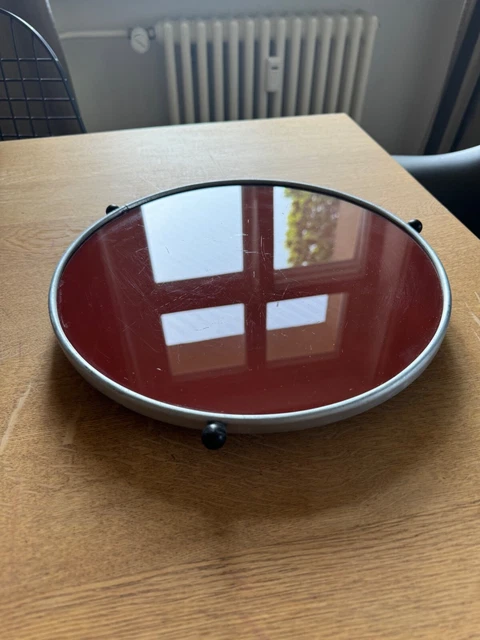 ANTIKE BAUHAUS ART Deco Kuchenplatte Tortenplatte mit Fuß Aluminium ...