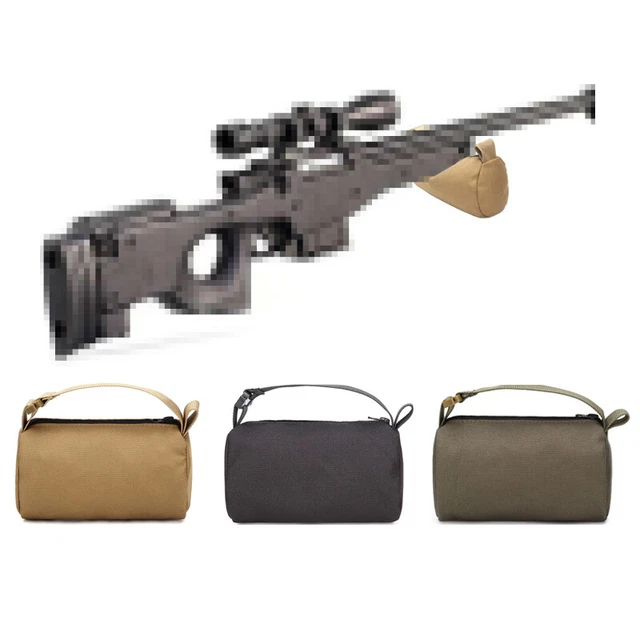 2PCS TACTICAL RIFLE Gun Bench Rest Stand Hunting Shooting Range Support ...