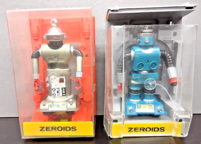 VINTAGE IDEAL ZEROIDS Robots Zintar Zerak Made In Hong Kong Junkyard £ ...
