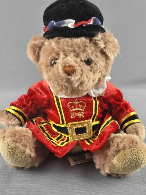 GLORIOUS BRITAIN BEEFEATER Bear Plush Stuffed Animal Royal Guard Keel ...