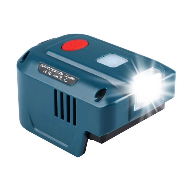 COMPACT AND POWERFUL 200W Inverter For Bosch 18V Li ion Battery ...