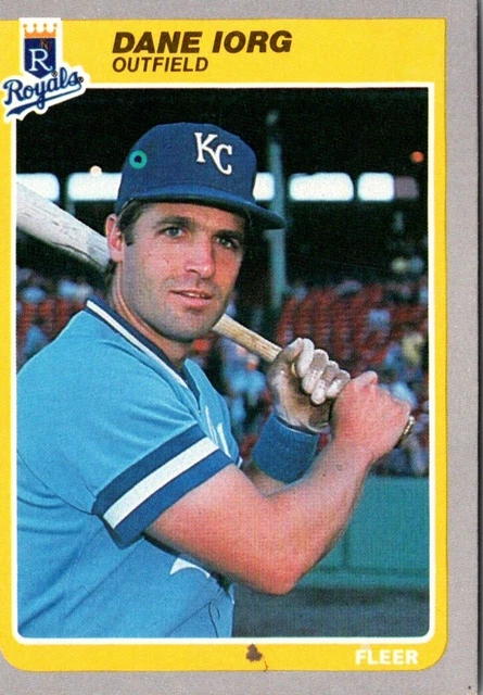 CARTE DE BASEBALL 1985 Fleer Dane Iorg #204 Kansas City Royals EUR 2,06 ...