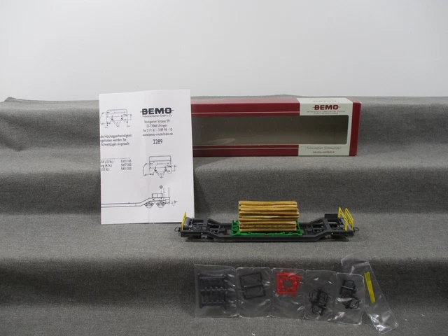 BEMO SPUR H0M 2289 151 Güterwagen Containertragwagen Sbk - v 7715 RhB ...