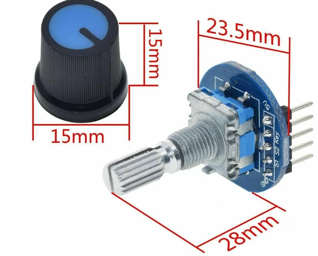 ROTARY MODULE ROTATING Potentiometer Audio Volume Knob Sensor User ...