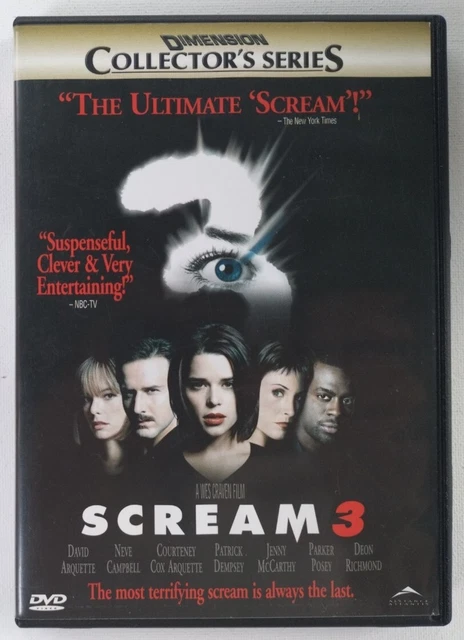 SCREAM 3 DVD (Dimension Collector's Series) (Neve Campbell) (Region One ...