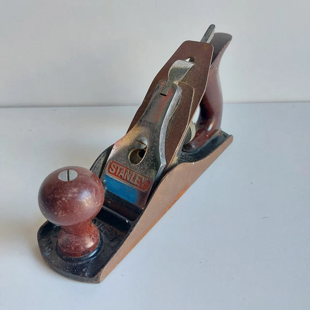 VINTAGE STANLEY NO 4 Smoothing Plane by Stanley Red Appx 9.5" £49.99 ...