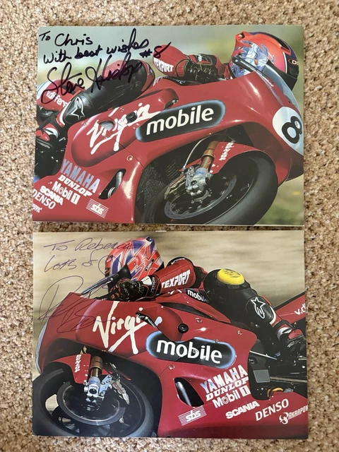 STEVE HISLOP AND Paul Brown Signed Yamaha Rider Profile Cards £21.52 ...