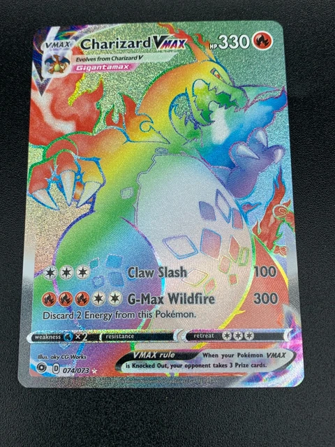 CHARIZARD VMAX 074/073 Hyper Secret Rare Champion's Path Pokémon NEUF ...