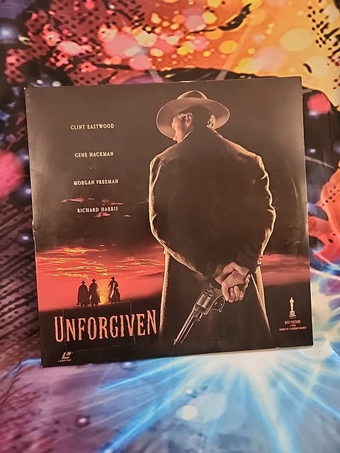 UNFORGIVEN LASERDISC LD Clint Eastwood Gene Hackman Morgan Freeman 1992 ...