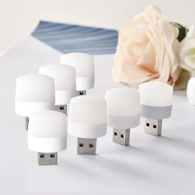 PLUG IN SMALL LED Bulb 1W Reading Light Portable Mini USB Night Light £ ...