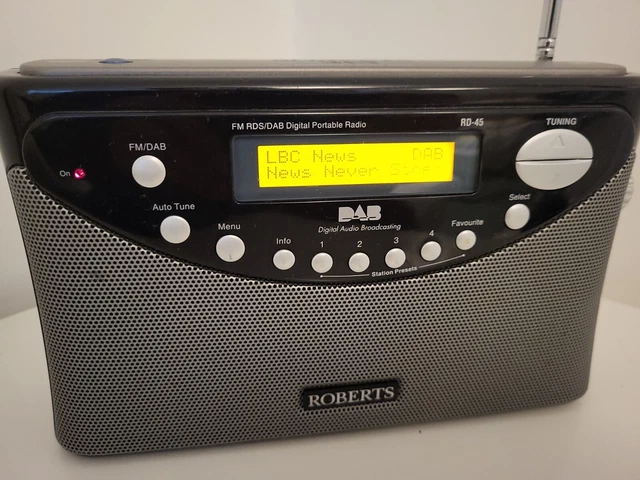 ROBERTS GEMINI 45 DAB Digital Portable Radio FM RDS Spares or Repairs £ ...